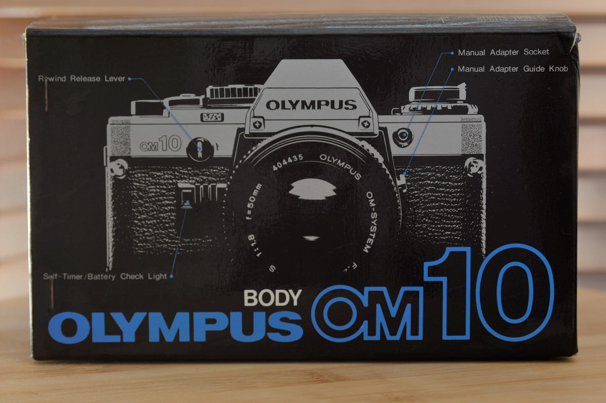 Super excited to have this boxed Olympus OM10! Rare these days ...