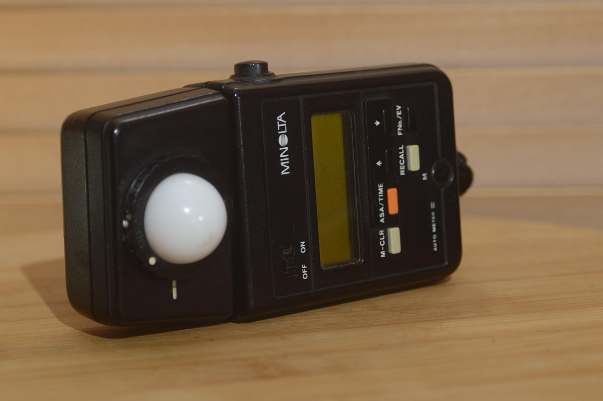 Beautiful Minolta Meter 3 exposure meter. What a find! Fully tested an ...