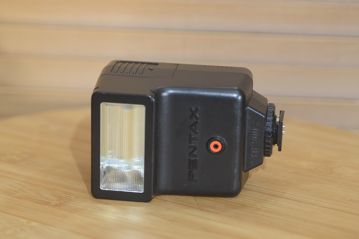 Asahi Pentax AF 200s Flash with Instruction Manual and Filter Hood ...