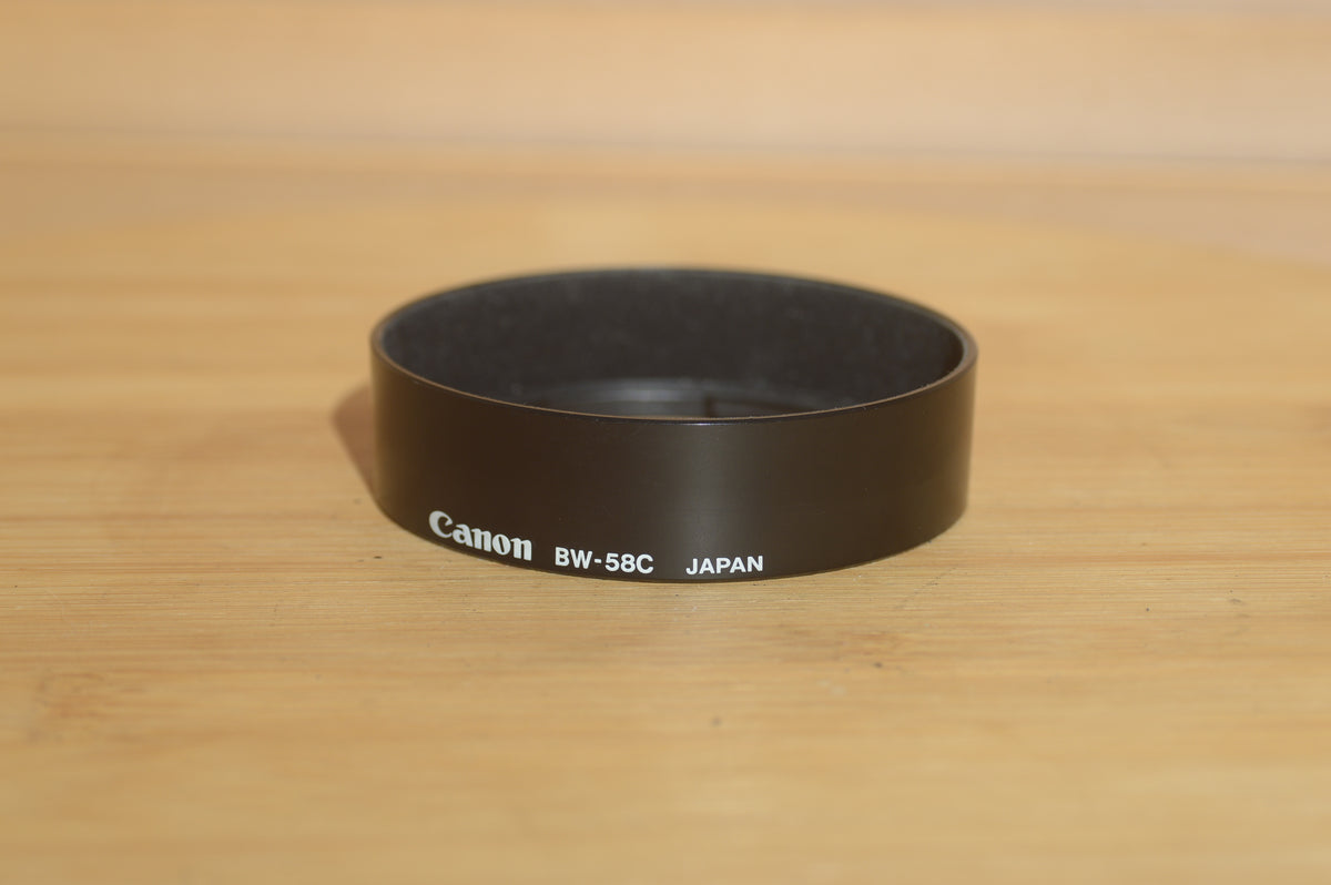 Vintage Canon Lens Hood BW-58C. – Rewind Cameras