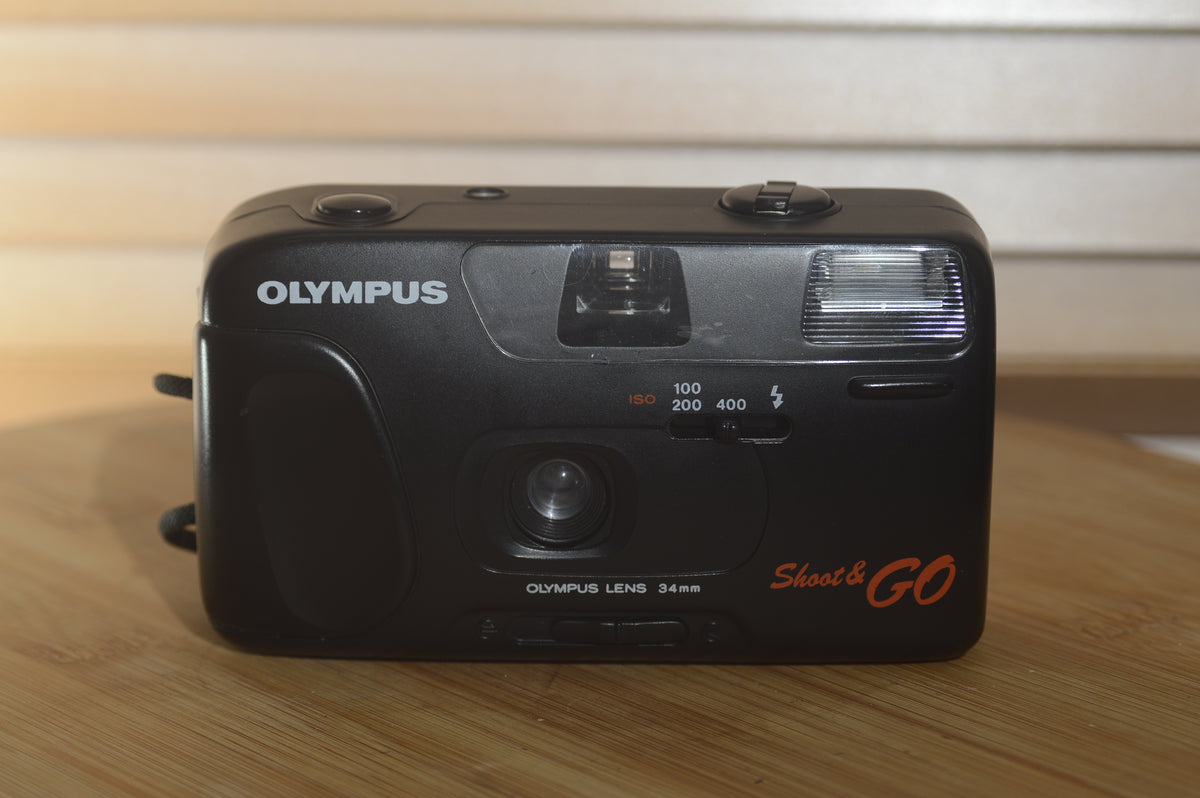Olympus Shoot and Go with Case. Fantastic 35mm Compact Camera – Rewind ...