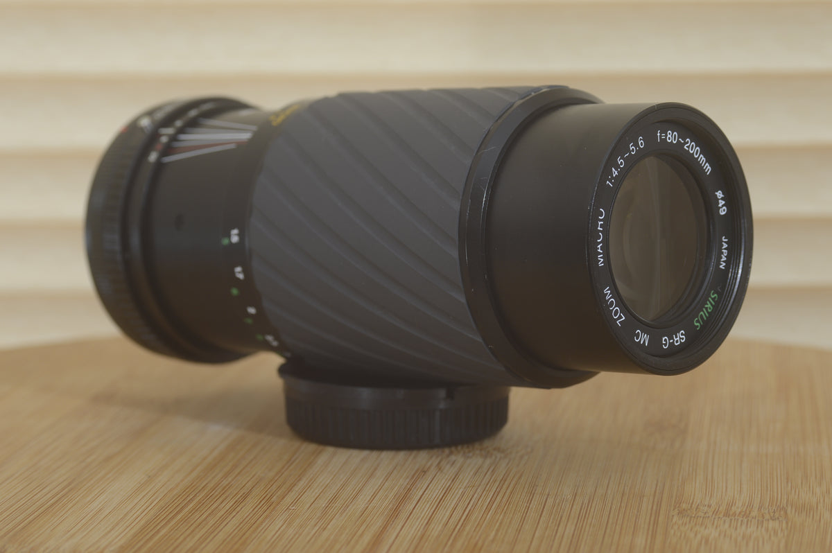 Sirius FD fit 80-200mm f4.5-5.6 MC Macro Zoom lens. A lovely piece of ...