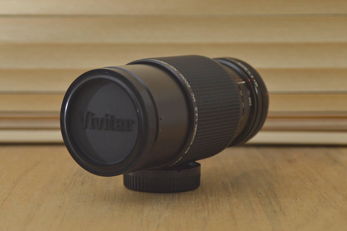 Gorgeous Vivitar MC Zoom 28-200mm f4.5 FD lens. lovely macro setting ...